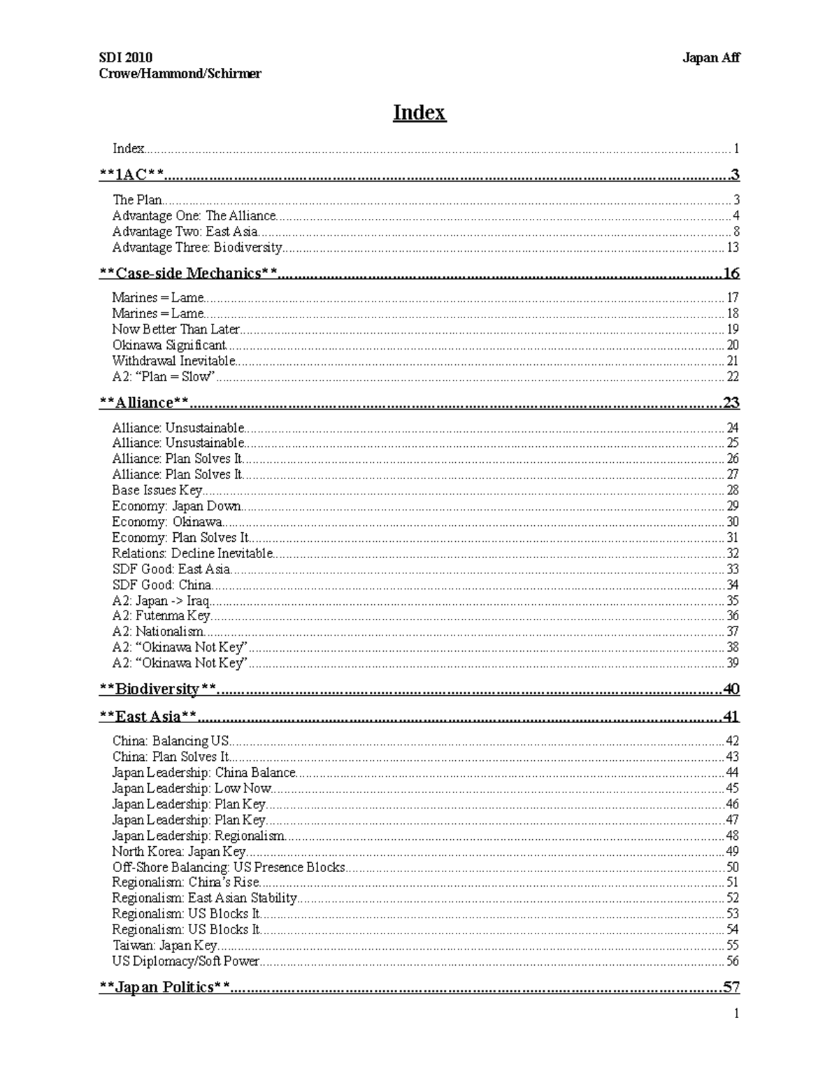 CHS Japan Marines Aff - Case - Crowe/Hammond/Schirmer - Studocu