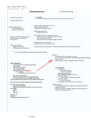 Lecture 5 Notes - ANT - Lecture 5 - Make a Living Purpose of Lecture ...