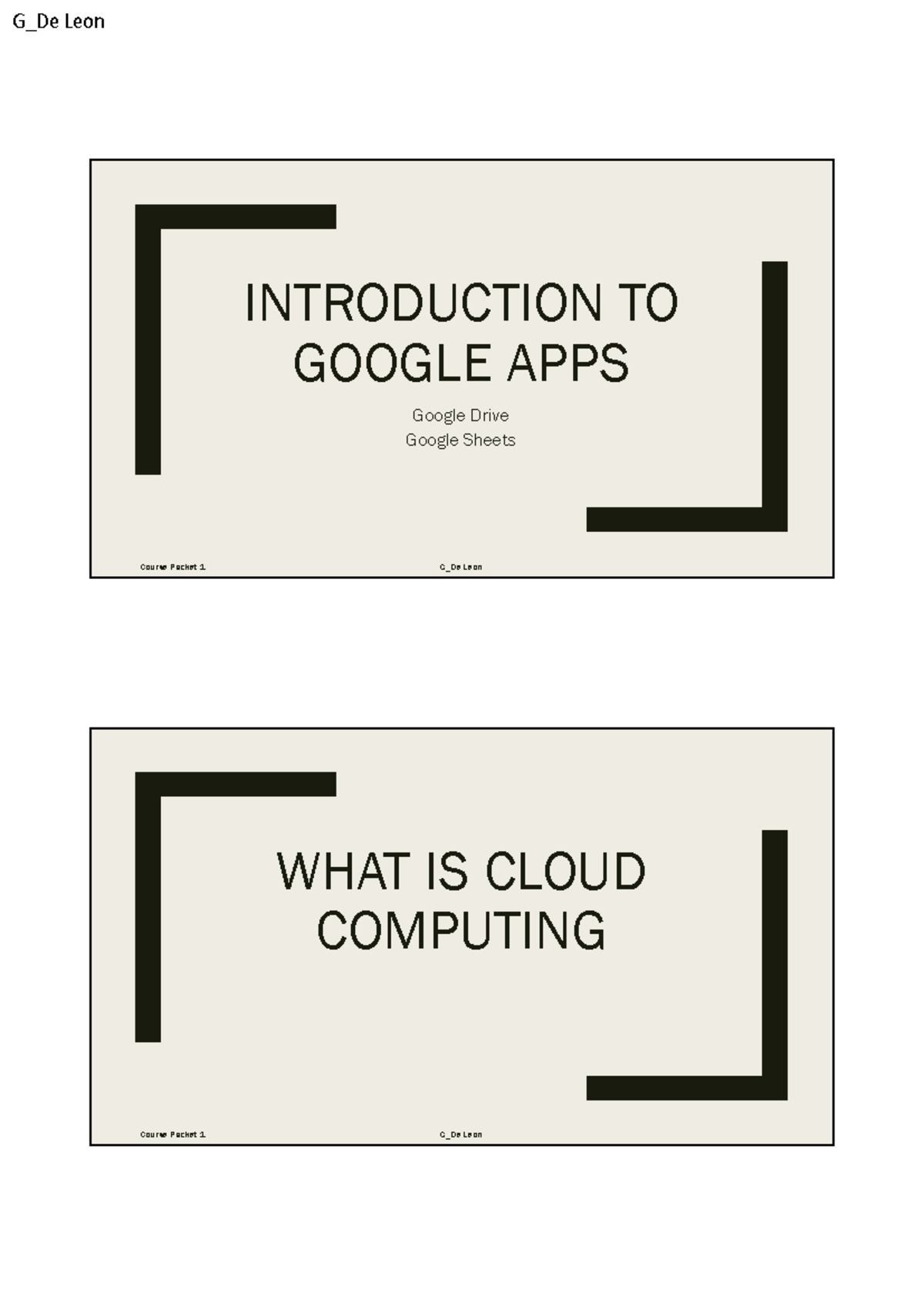 2024 introduction google drive presentations - INTRODUCTION TO GOOGLE ...