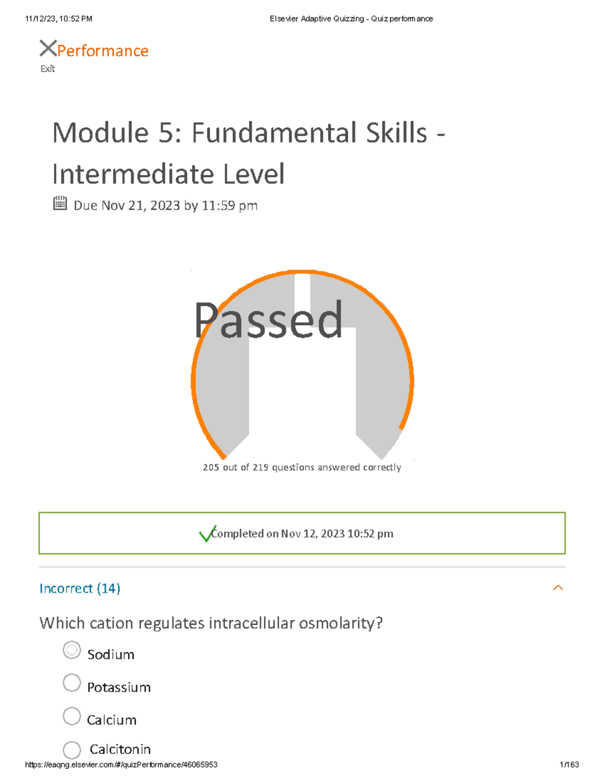EAQ - Mod 5- Fundamental Skills - Passed Completed on Nov 12, 2023 10: ...