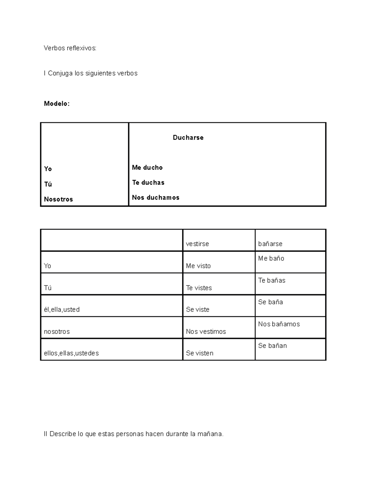 Verbos Reflexivos y Hace with expressions of time - Verbos reflexivos ...