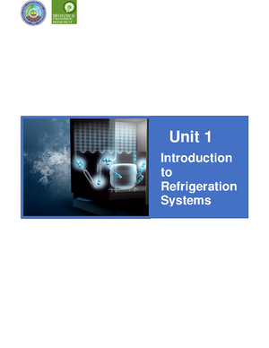 Refrigeration Systems Examples Solved Problems - COURSE: REFRIGERATION ...