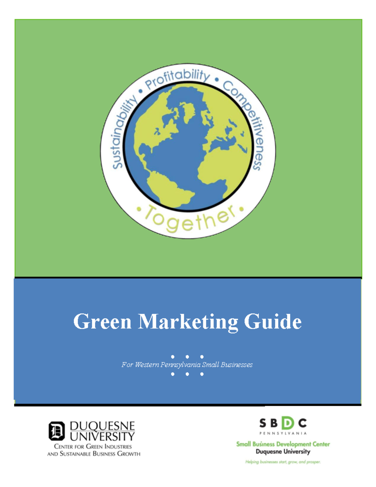 Green Marketing - The Center for Green Industries and Sustainable ...