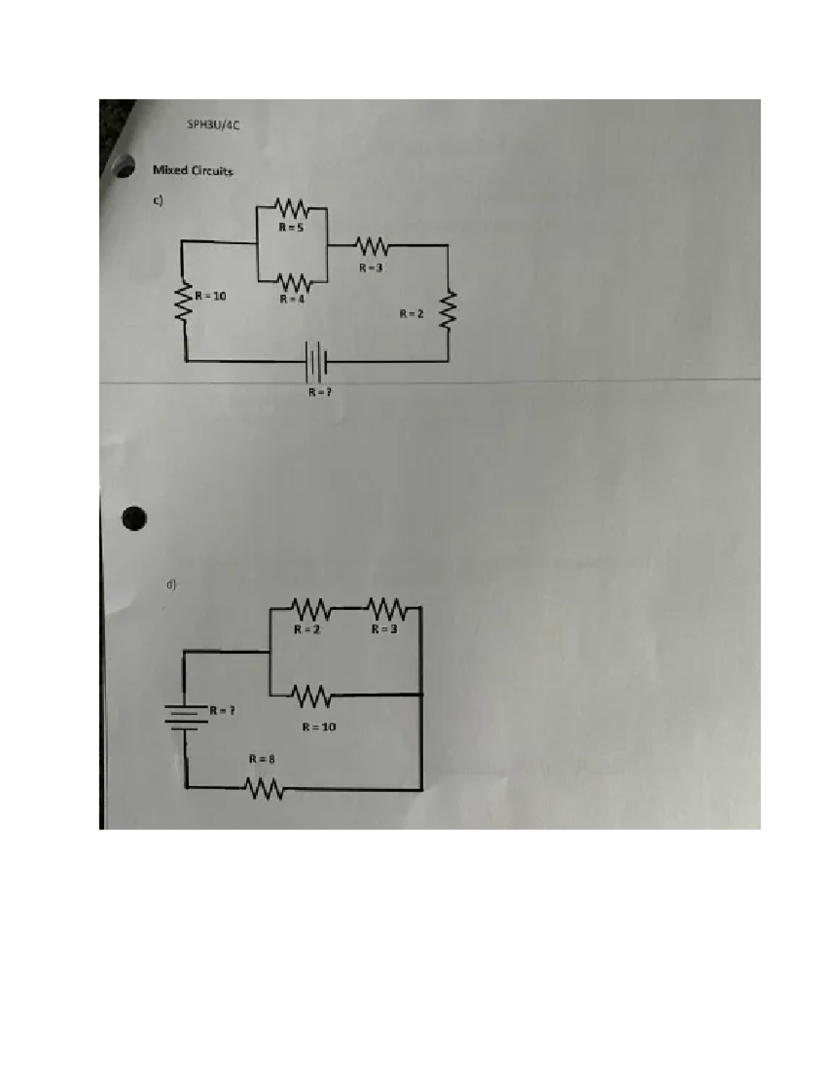 Mixed Circuits - Phys 101 - Studocu