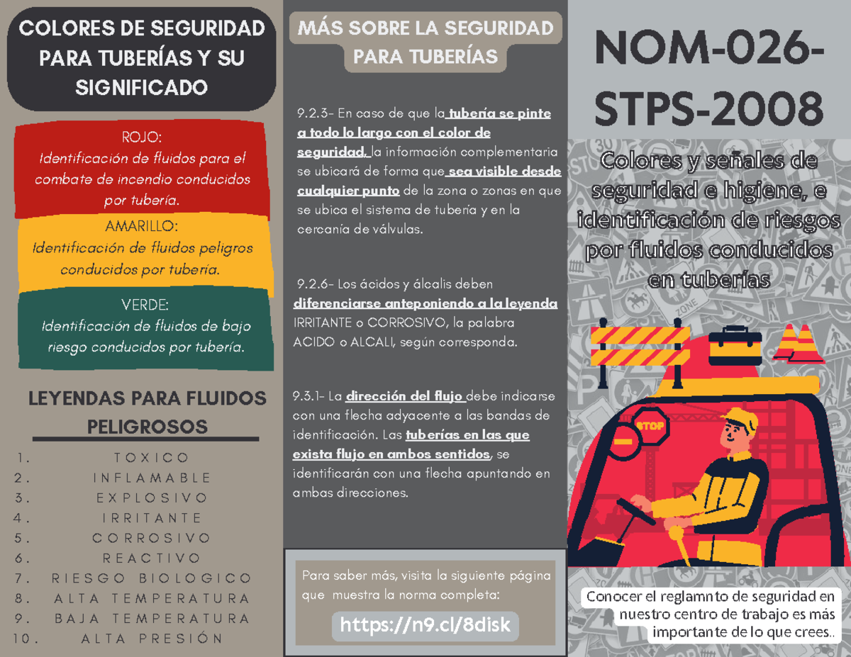 Tríptico NOM-026-STPS- RUBI- Rodriguez - LEYENDAS PARA FLUIDOS ...