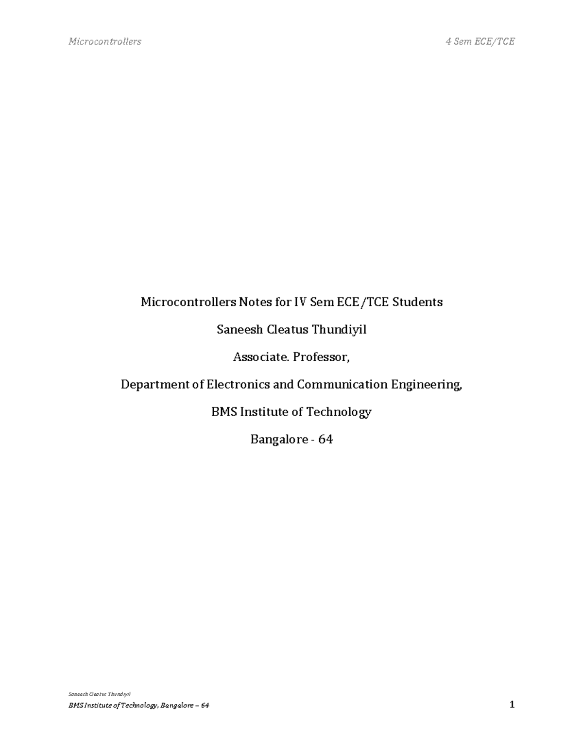 UNIT II Microcontroller MPMC Notes mindblowing - Saneesh Cleatus ...