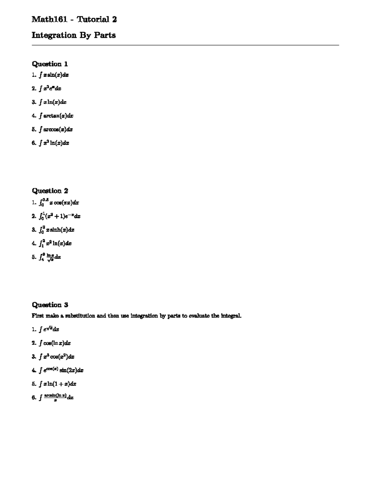 Math161 Tutorial 2 Applied Math132h1 Studocu