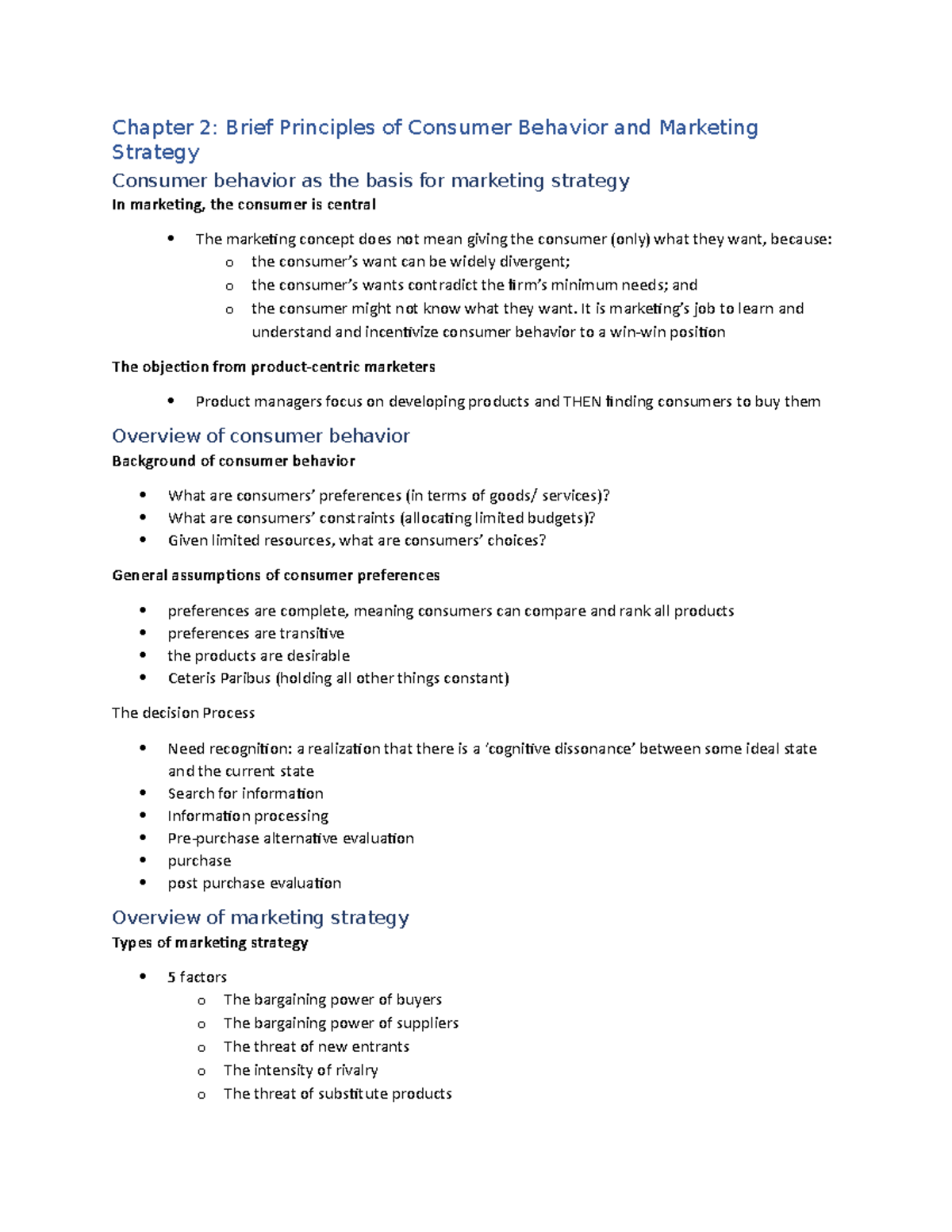 Marketing Analytics - Chapter 2: Brief Principles of Consumer Behavior ...