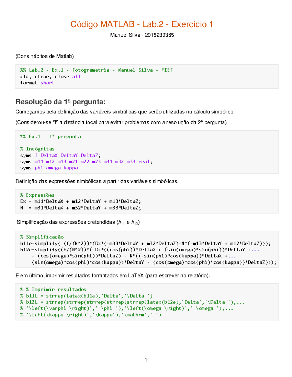 Lab2Exer1 - Código escrito para a realização do exercício 1 da ...