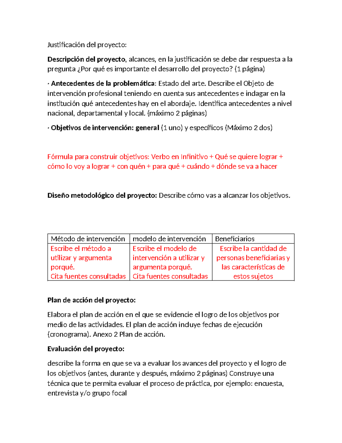 Justificación del proyecto - Justificación del proyecto: Descripción ...