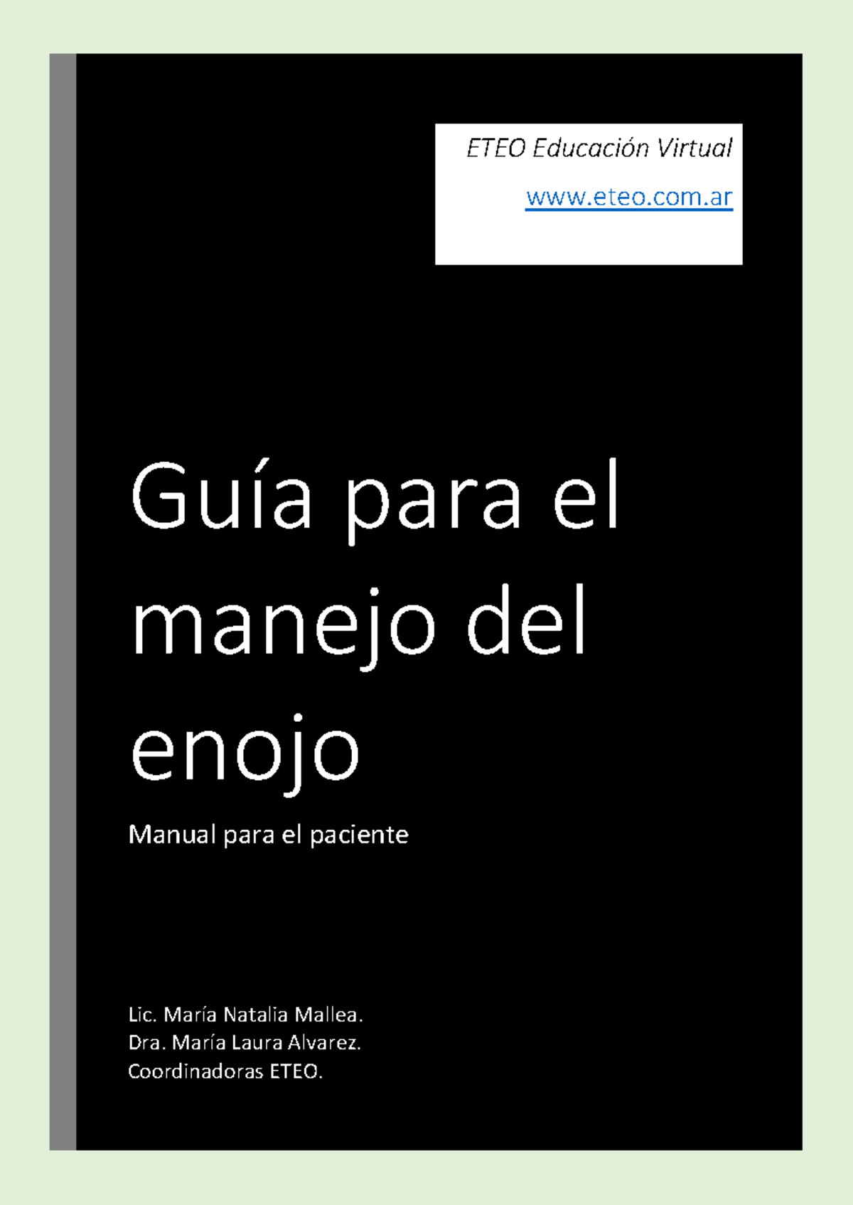Enojo paciente - Guía para el manejo del enojo Manual para el paciente ...