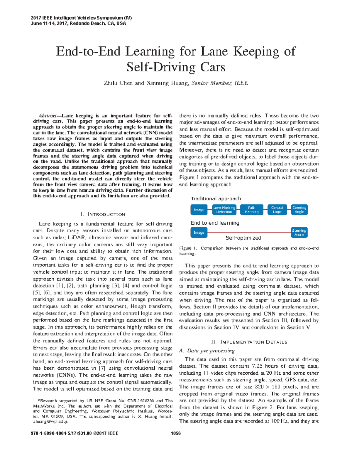 End2End Lane Keeping steering - End-to-End Learning for Lane Keeping of ...