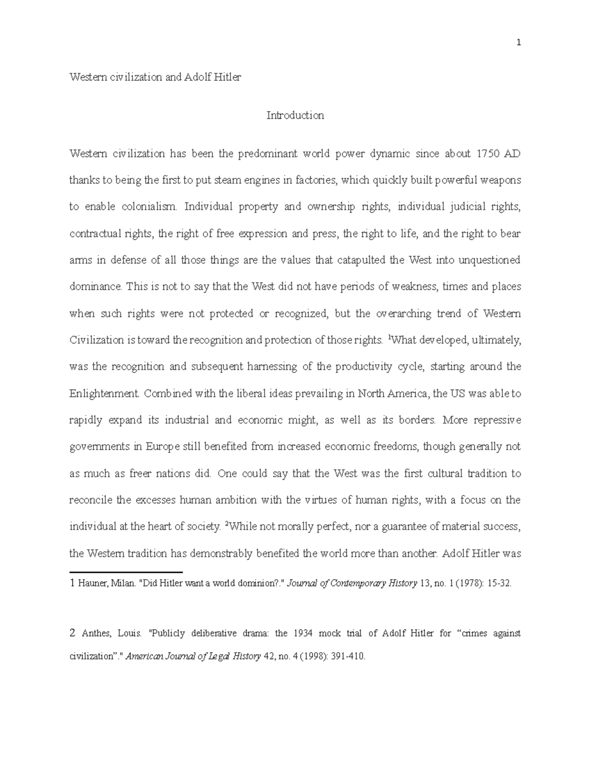 Western Civiliation-Adolf Hitler - Western civilization and Adolf ...