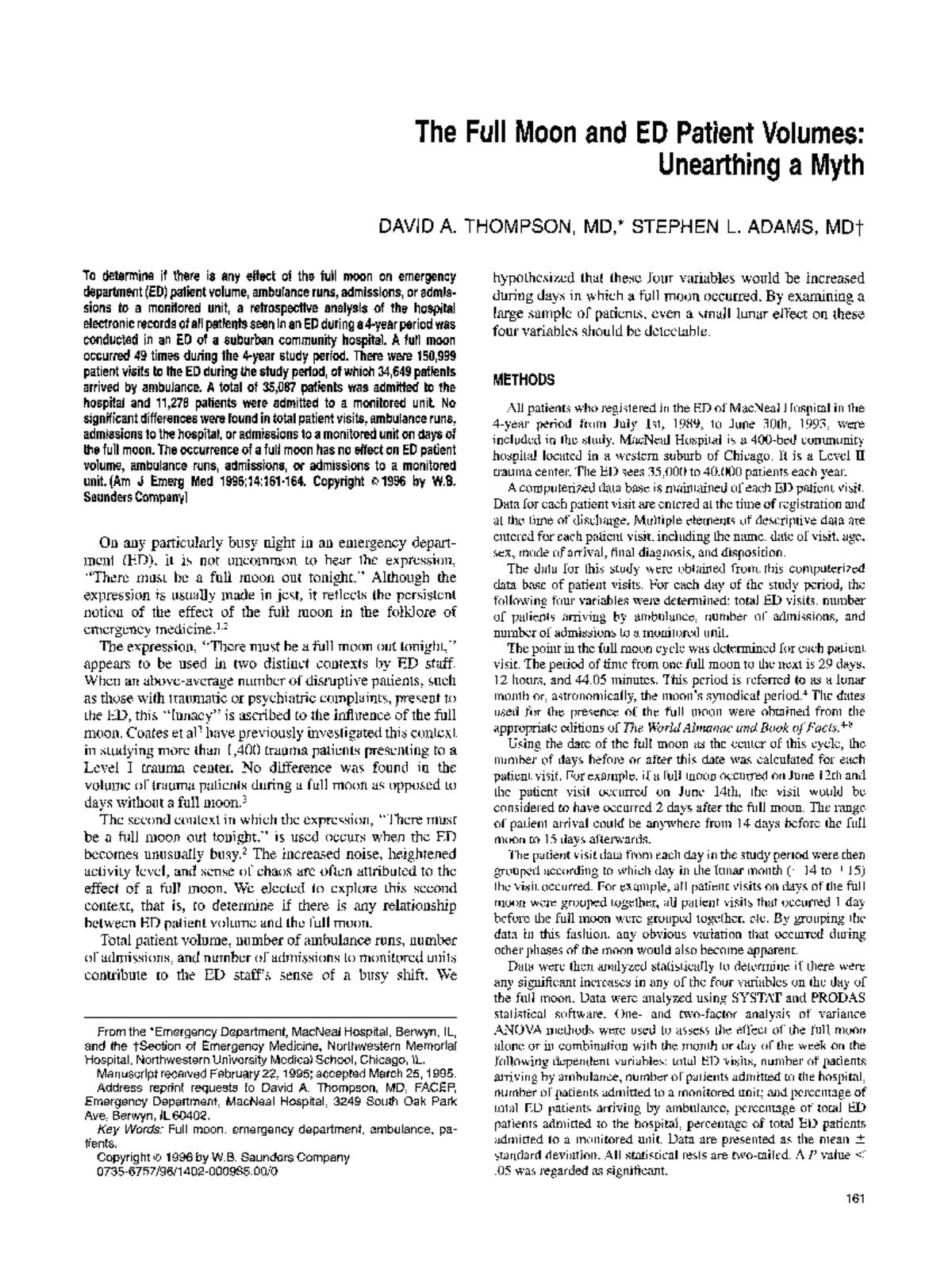 Thompson 1996 - Studocu