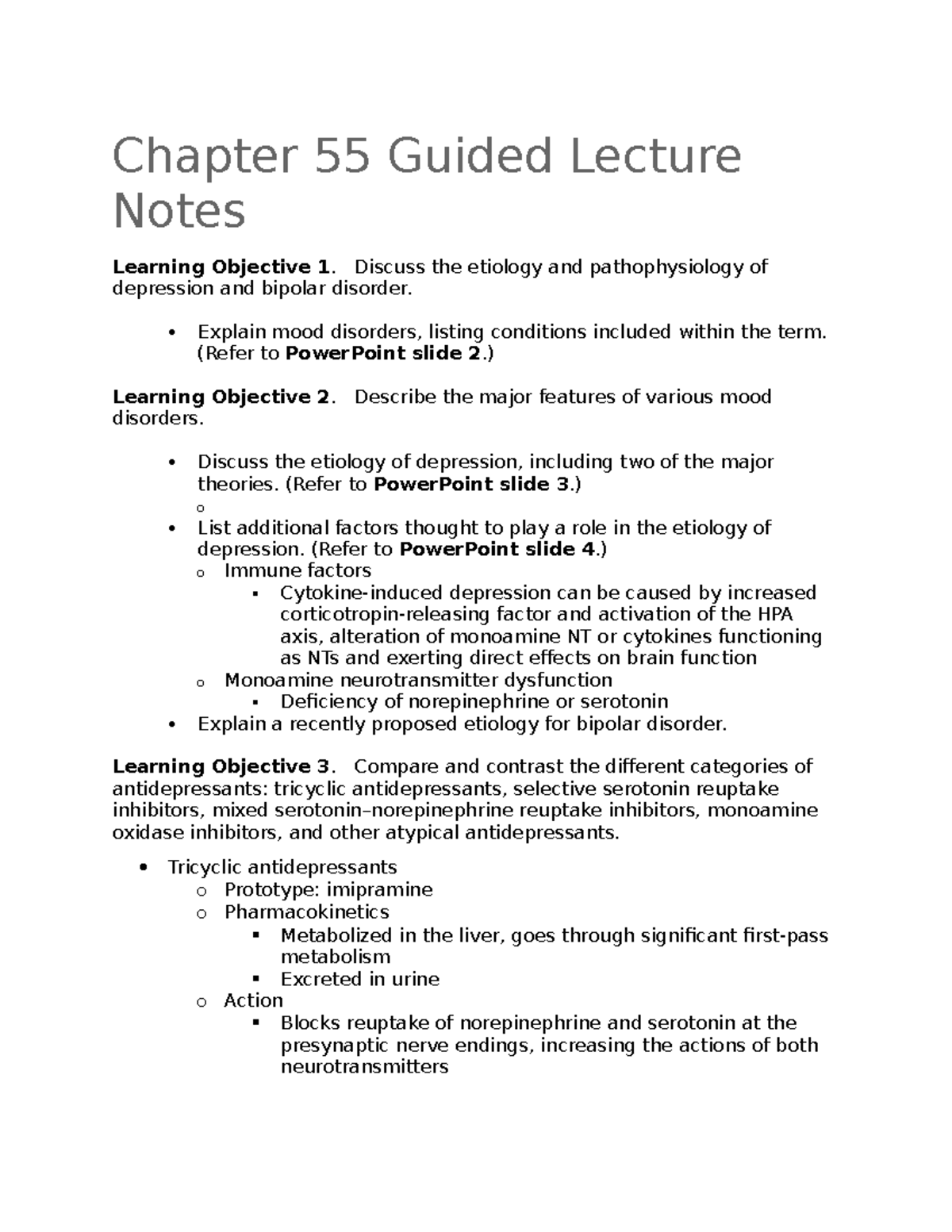 Chapter 55 Guided Lecture Notes - Chapter 55 Guided Lecture Notes ...