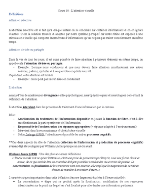 PSY2055 - Cours 1 : Introduction à la perception - Comprendre la ...