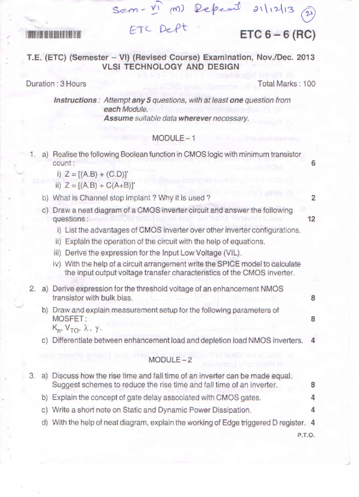 VLSI SEM with codes - CSCI 6503 - Studocu
