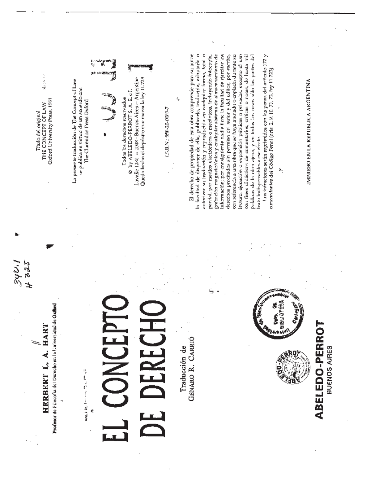 El Concepto de derecho Cap tulo II - Introducción Al Derecho I - Studocu