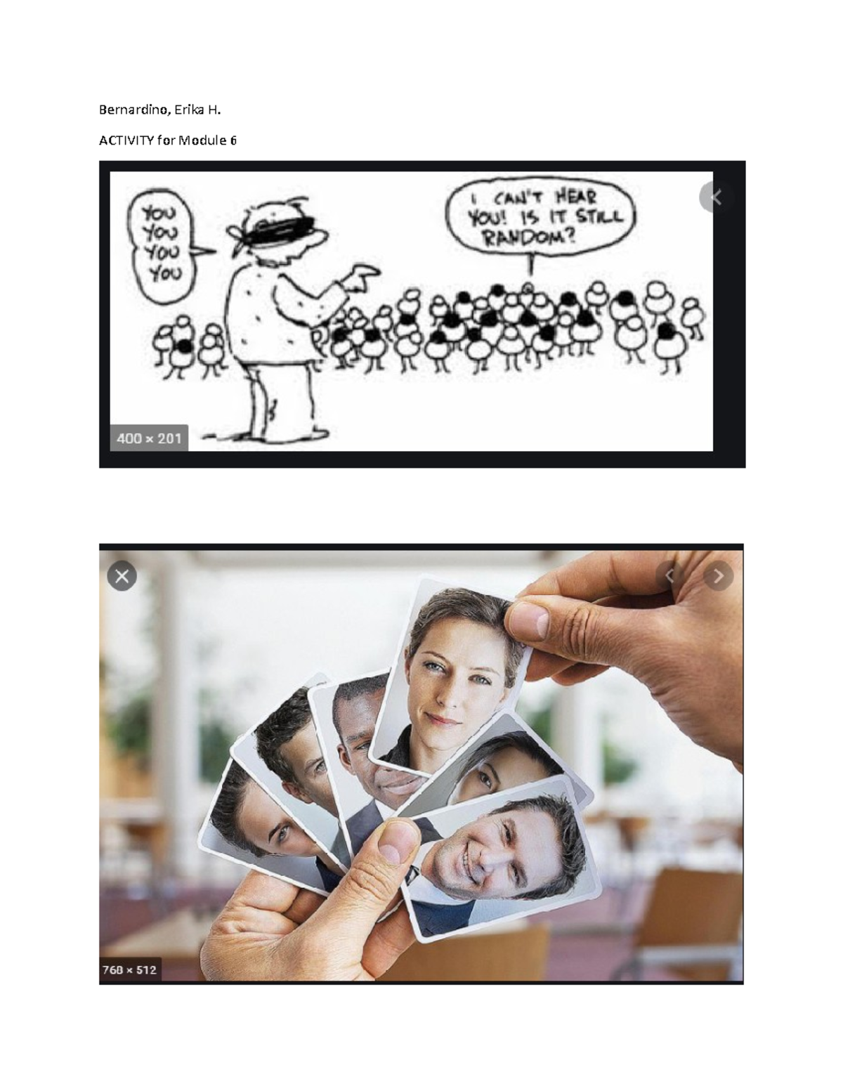 Module 6 Activity - fghfhg - Bernardino, Erika H. ACTIVITY for Module 6 ...