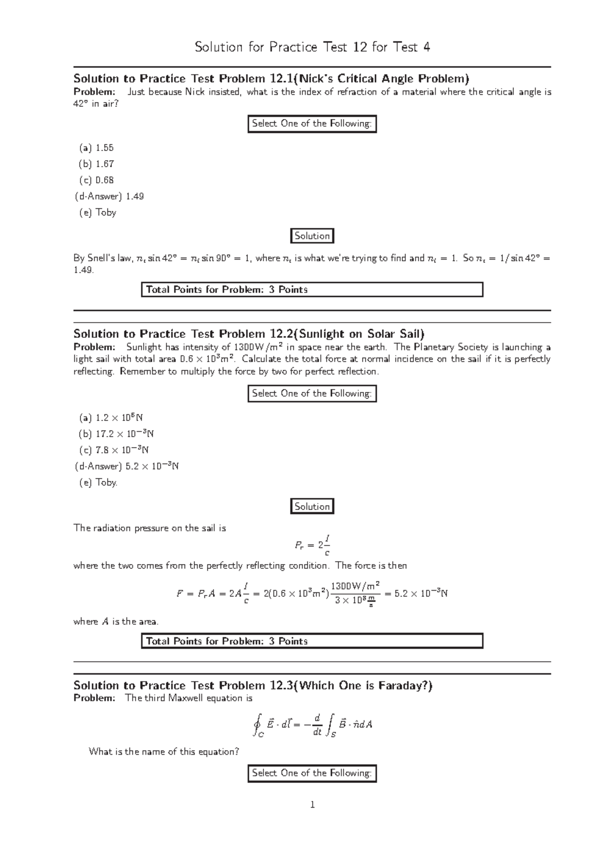 Practicetest-12-sln - PracticeTest12 - Solution for Practice Test 12 ...