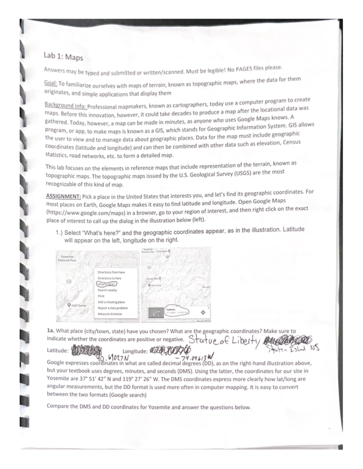 Lab 1 Maps - GEOG 101 - Studocu