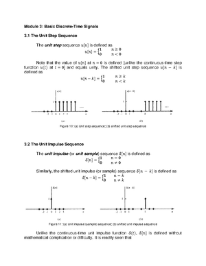 Module 2 - Basic Continuous-Time Signals - Similarly, the shifted unit step function 𝑢(𝑡 − 𝑡 0 ...