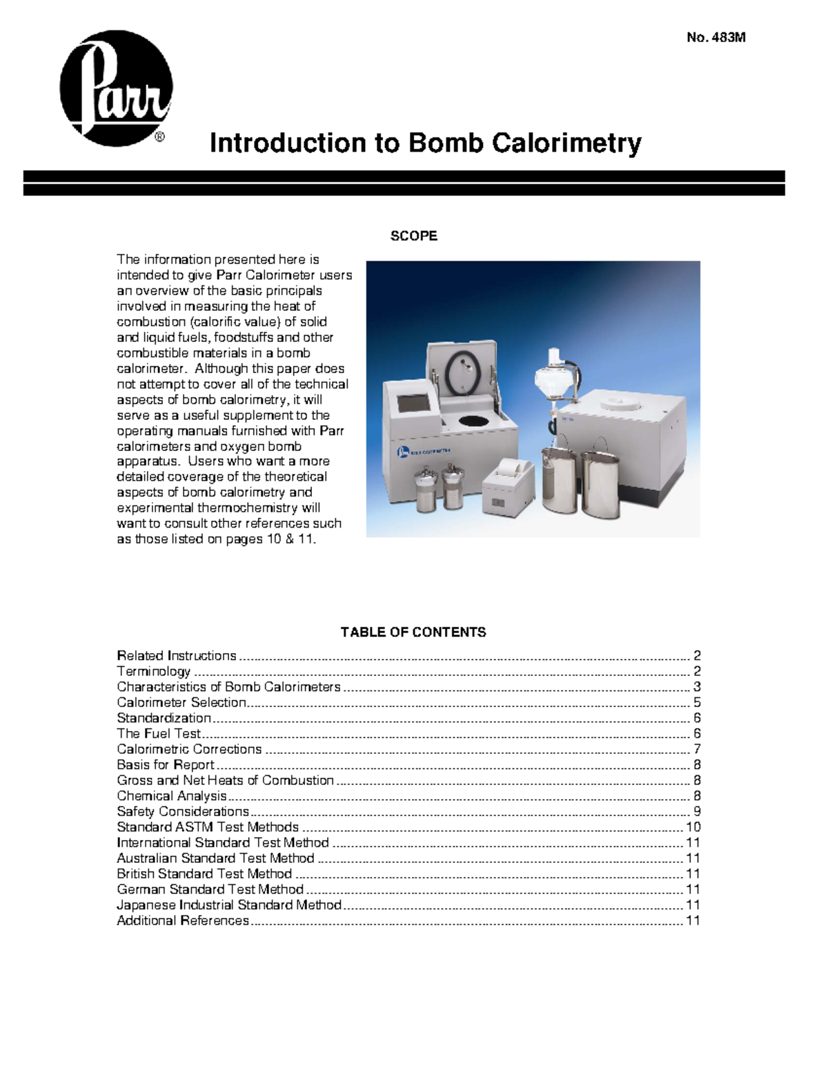Lab 1 Introduction-to-bomb-calorimetry PARR - SCOPE The information ...