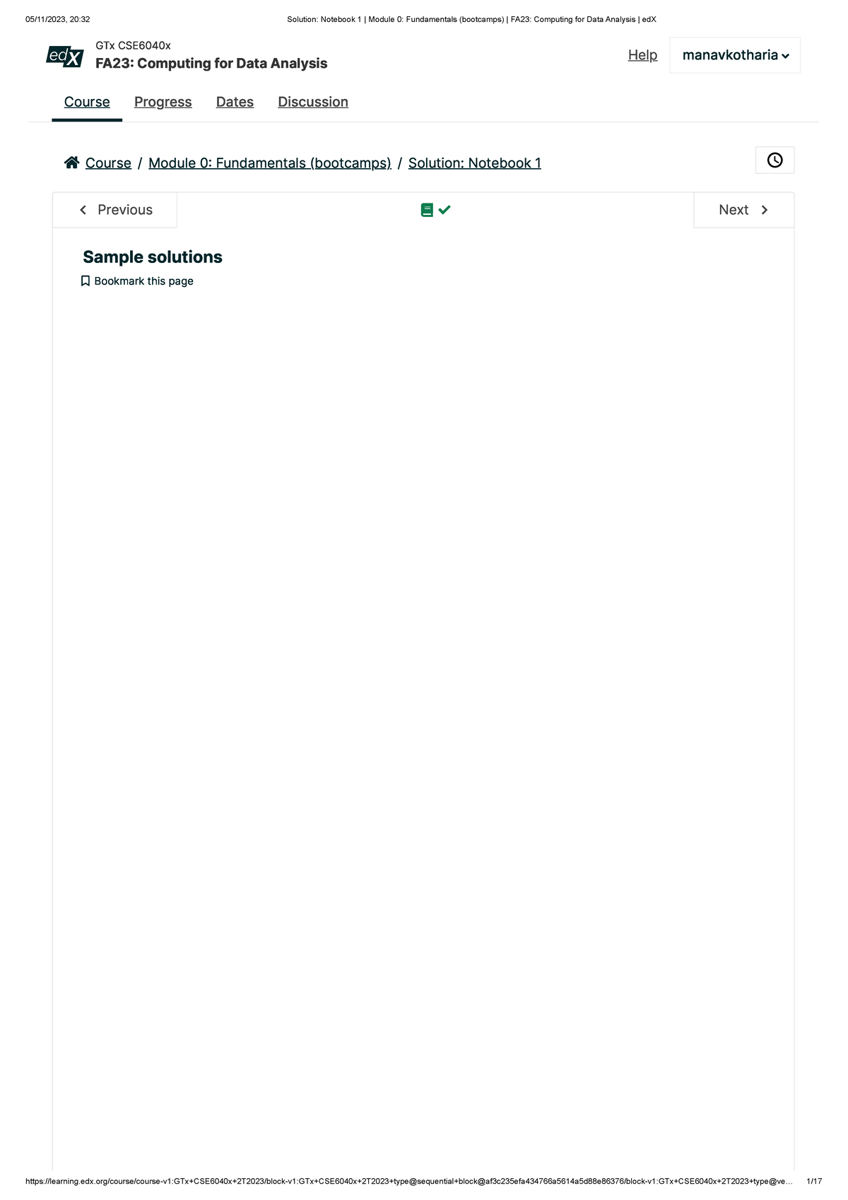 Solution Notebook 1 - - Studocu