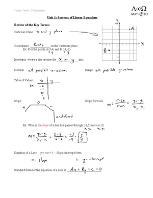 Focusing on Linear Functions and Linear Equations - In grade 8 ...