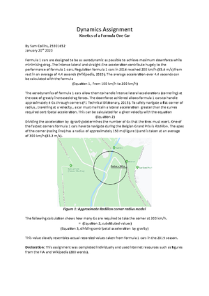 Cheat Sheet - ' kinematic equations Rotational Constraining equs U = ot ...