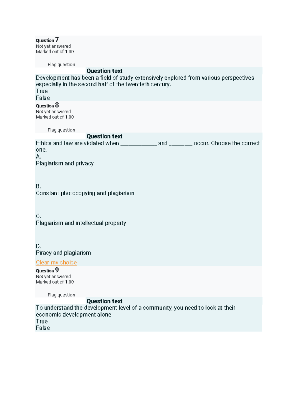 EUP1501 A1 Question 7-30 - Not yet answered Marked out of 1. Flag ...