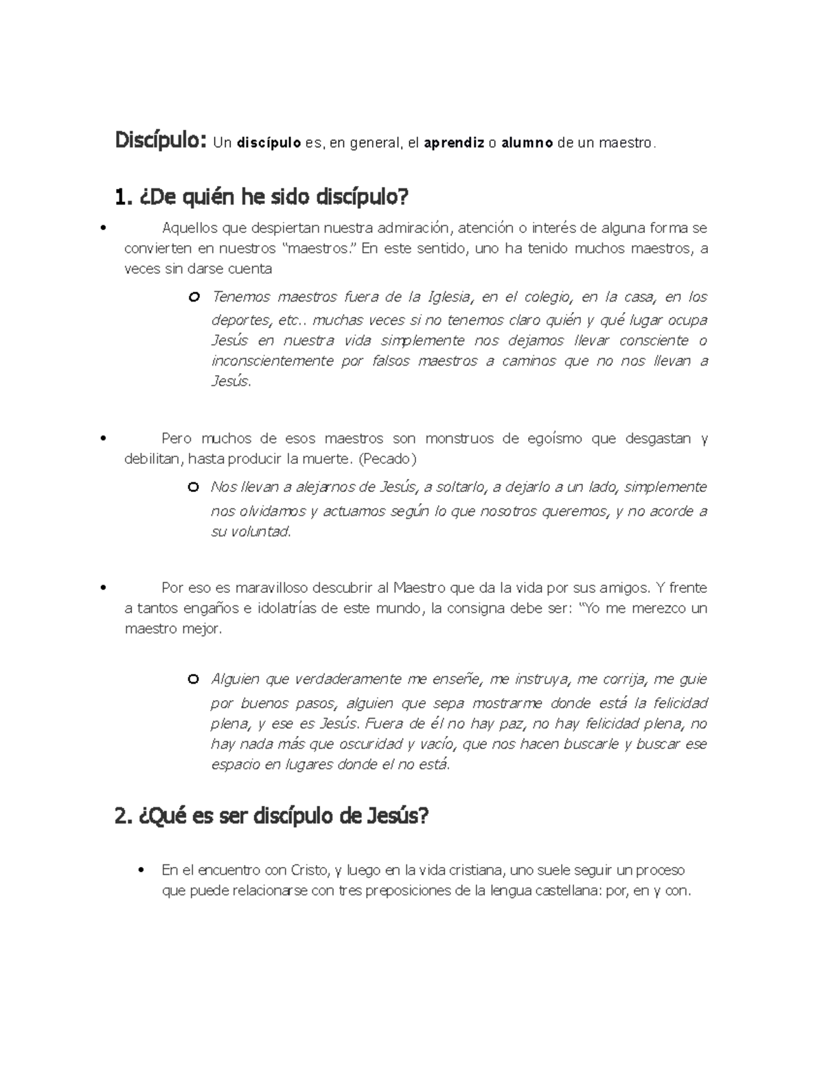 245862052 Eres Un Verdadero Discipulo - Discípulo: Un discípulo es, en ...