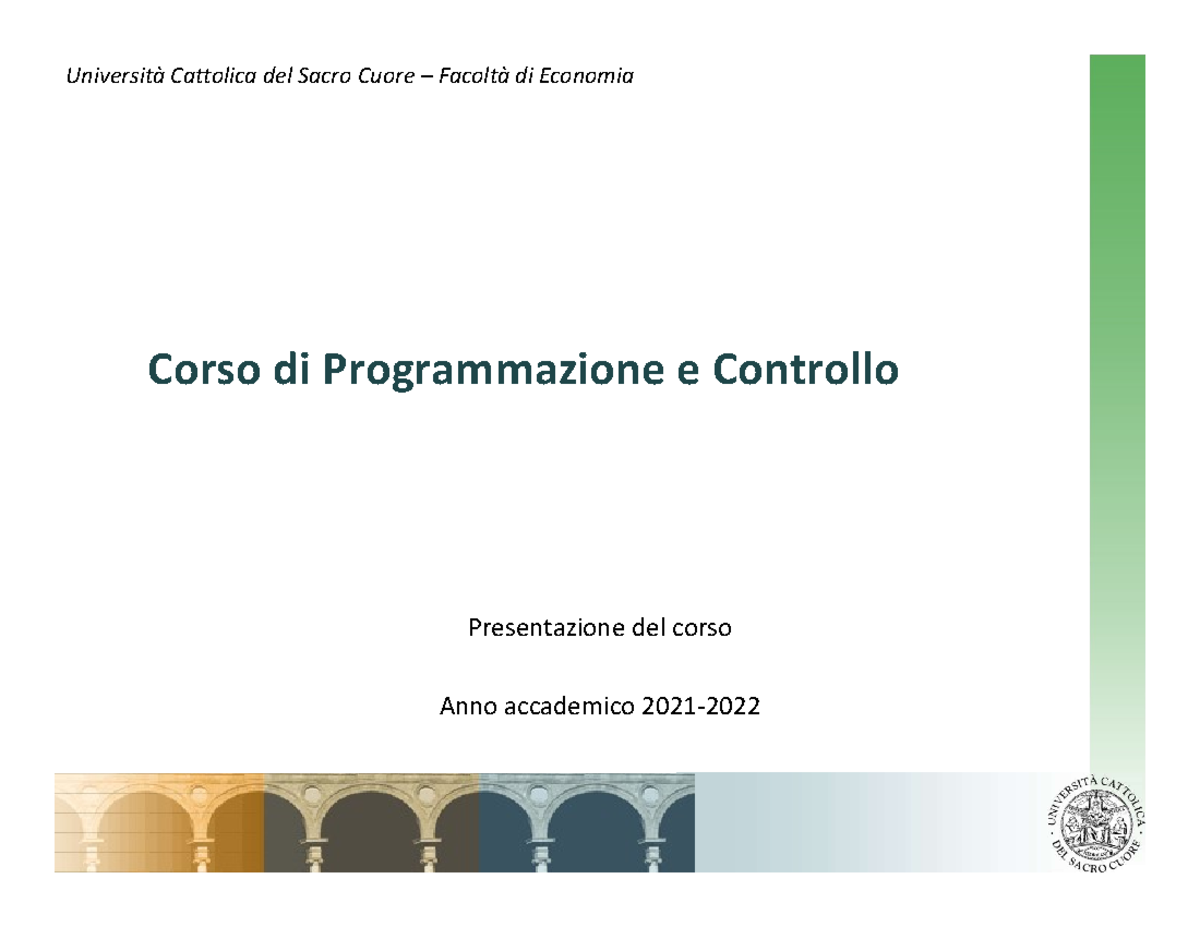 Presentazione corso PC (2021-2022) - Corso di Programmazione e ...