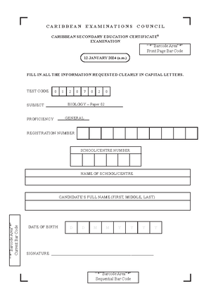 NGSA 2021 - English Language Paper 1 - TEST CODE 09618010 FORM TP ...