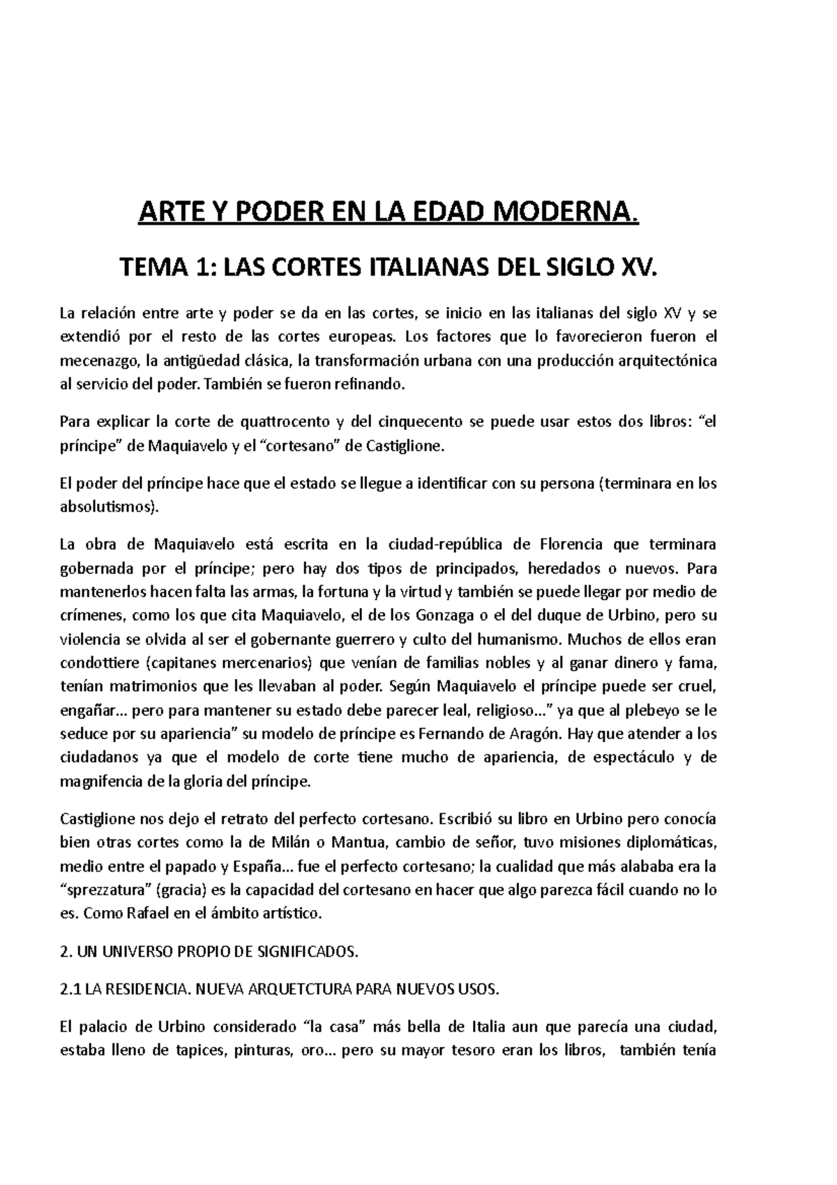 ARTE Y Poder EN LA EDAD Moderna Parte 1 - ARTE Y PODER EN LA EDAD ...