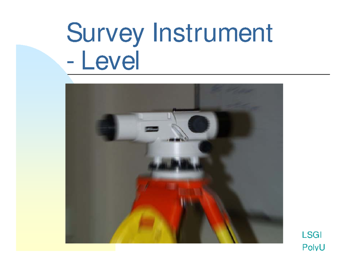 Automatic Level & Digital Level Adjustment - Survey Instrument Level ...