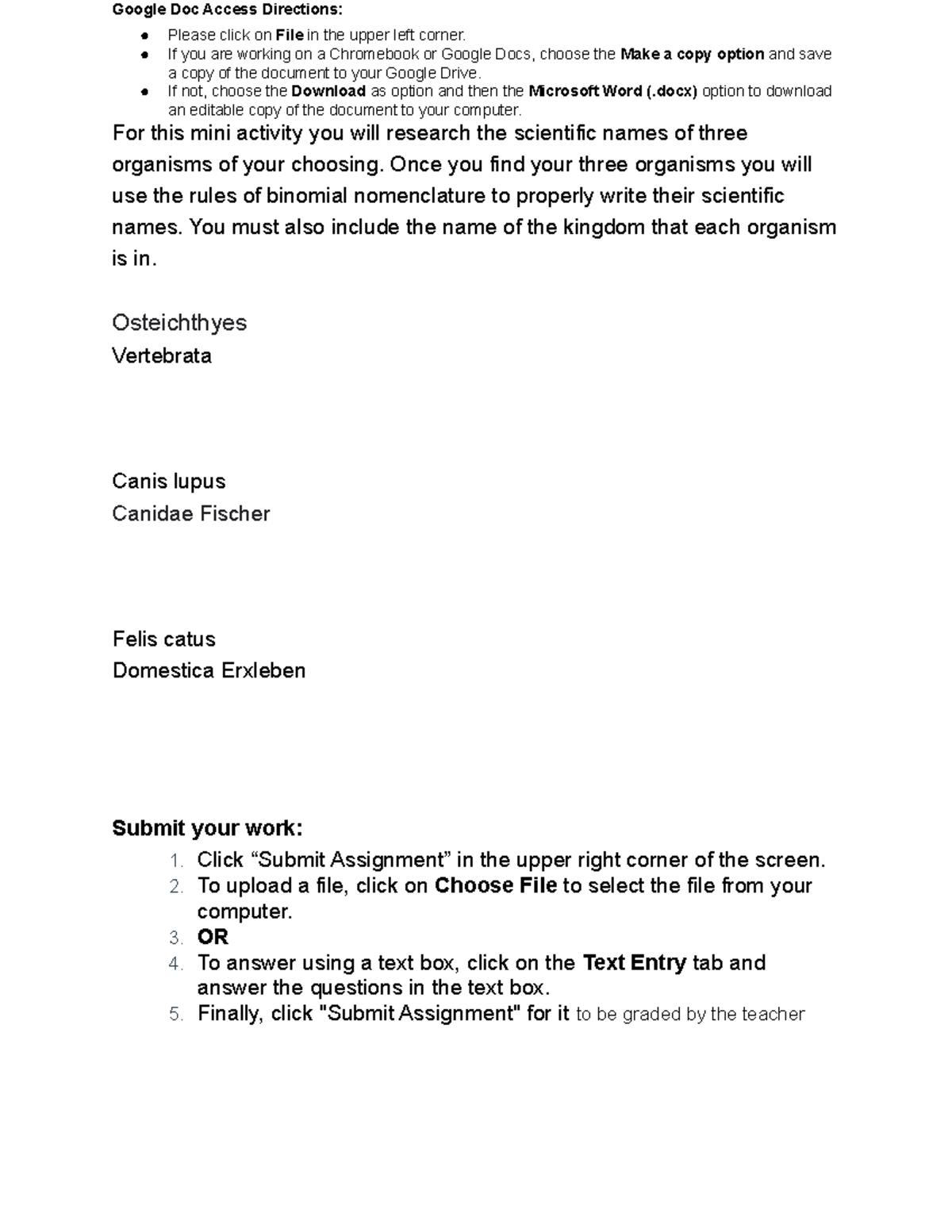 Copy of Module Ten Lesson One Pathway Two Activity - Google Doc Access ...