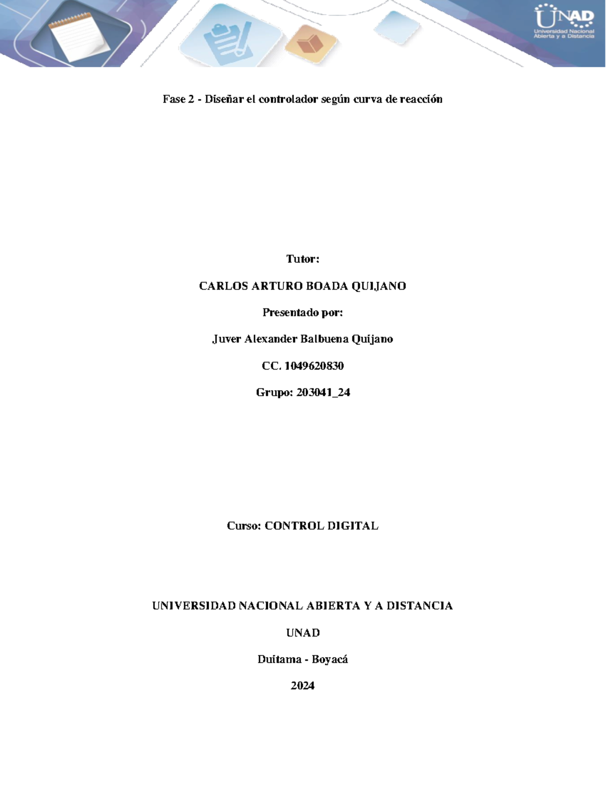 Fase 2 Juver Alexander Balbuena Quijano - Fase 2 - Diseñar el ...