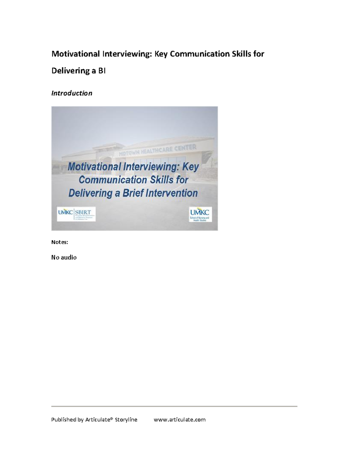 Motivational Interviewing PDF - Motivational Interviewing: Key ...