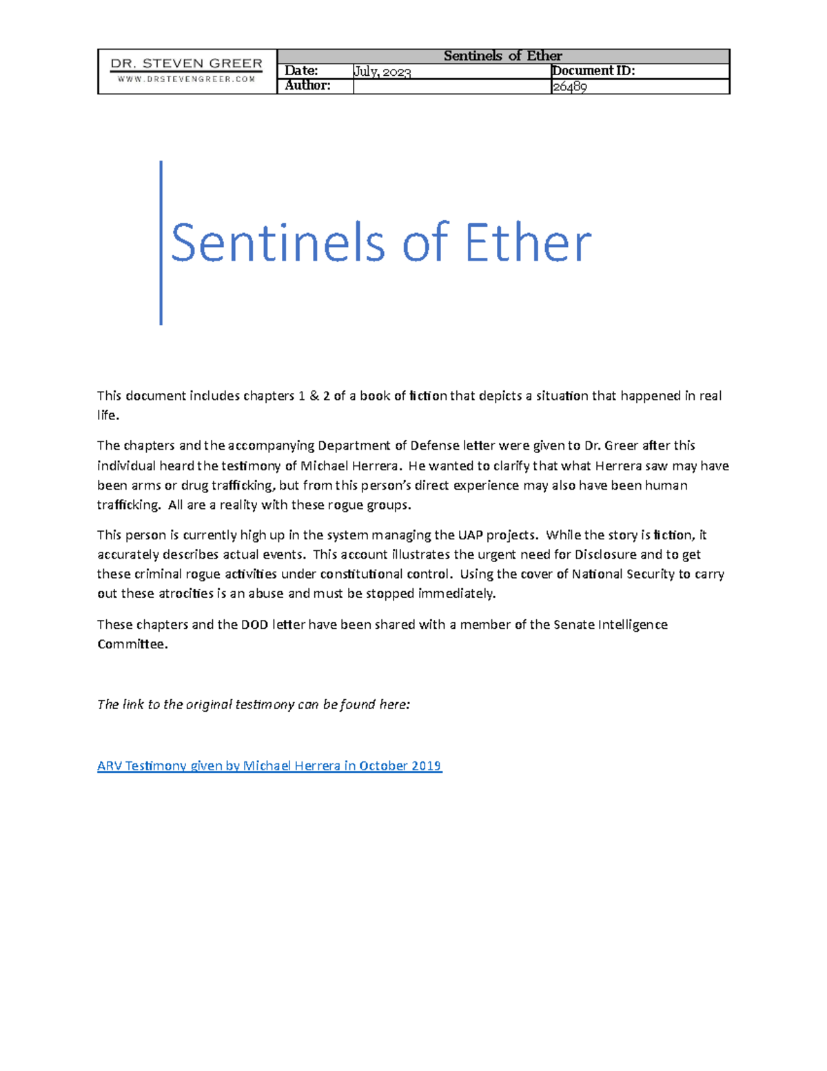 Sentinels-of-Ether - Sentinels of ether - Sentinels of Ether Date: July ...