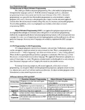 JP UNIT IV oop - Java - Process-based Thread-based A process is a program that is executing 1 ...