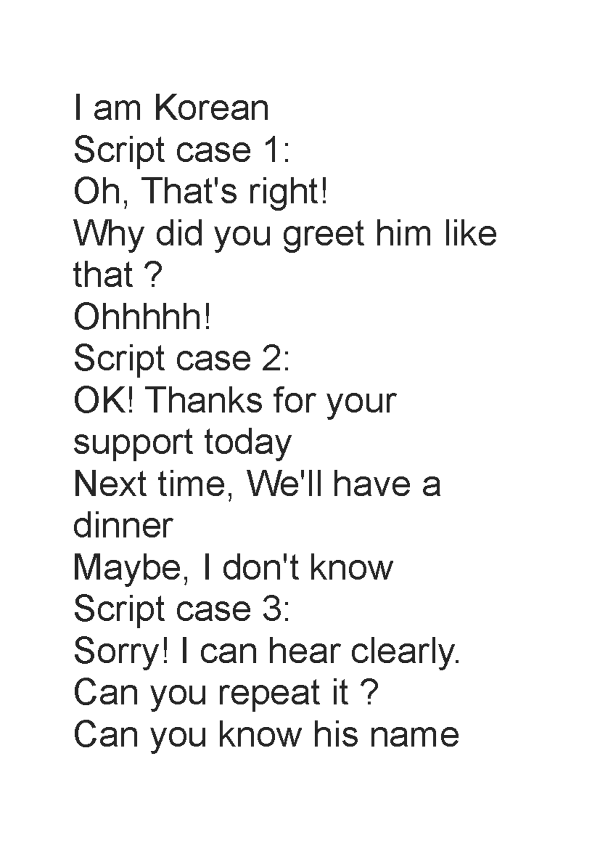 Script cultural 241007 222037 - I am Korean Script case 1: Oh, That's ...