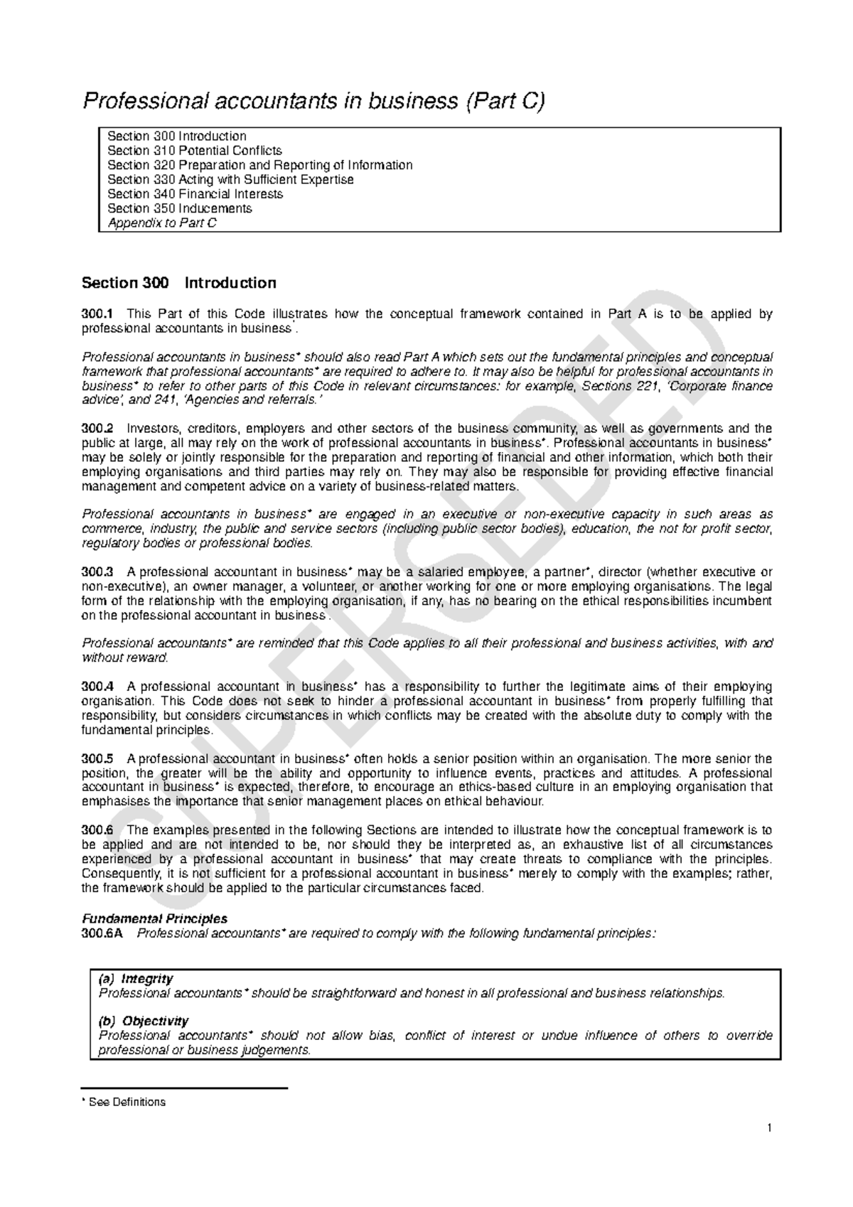 Code of ethics prof account in business part c 1 sep 2006 ...