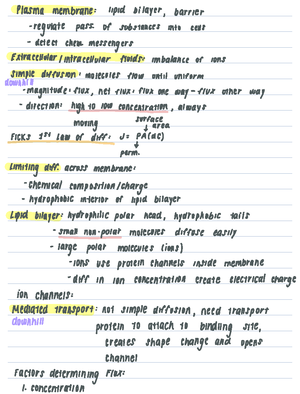 Biomedical Physiology Notes - BIO ENG 110 - Studocu