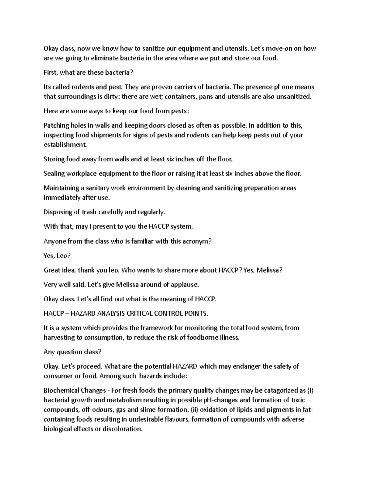 LP Gomez 7-9 - TLE - Okay class, now we know how to sanitize our ...