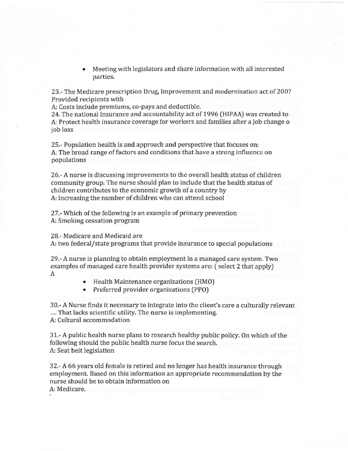 23-32 - lecture notes on depression - . Meeting with legislators and ...