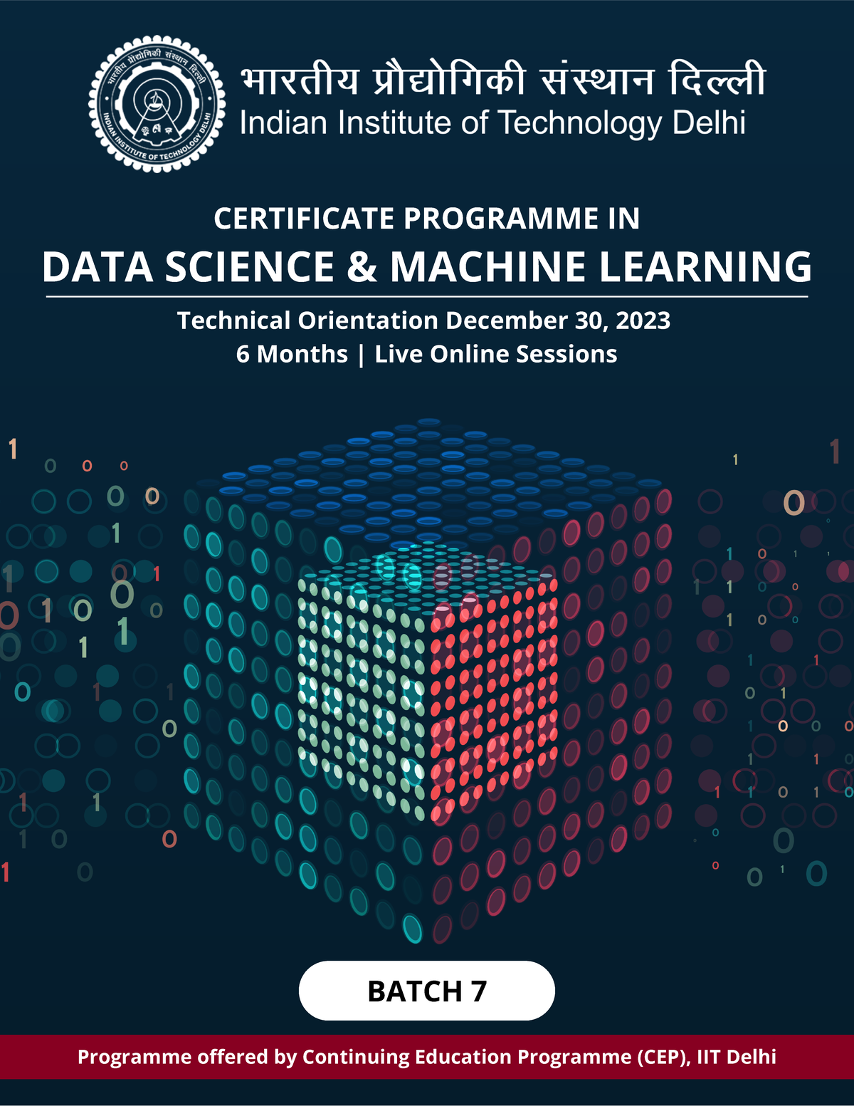 Data Structure And Machine learning - BATCH 7 CERTIFICATE PROGRAMME IN Technical Orientation ...