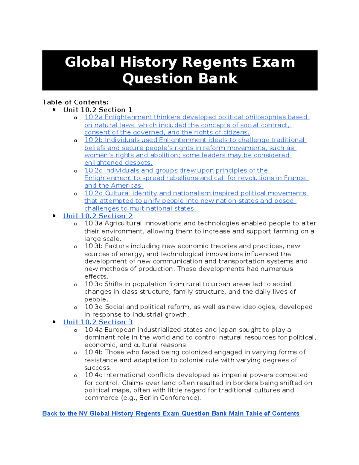 Global 10th Grade Unit 2a Enlightenment-French Rev-Nationalism - Global ...