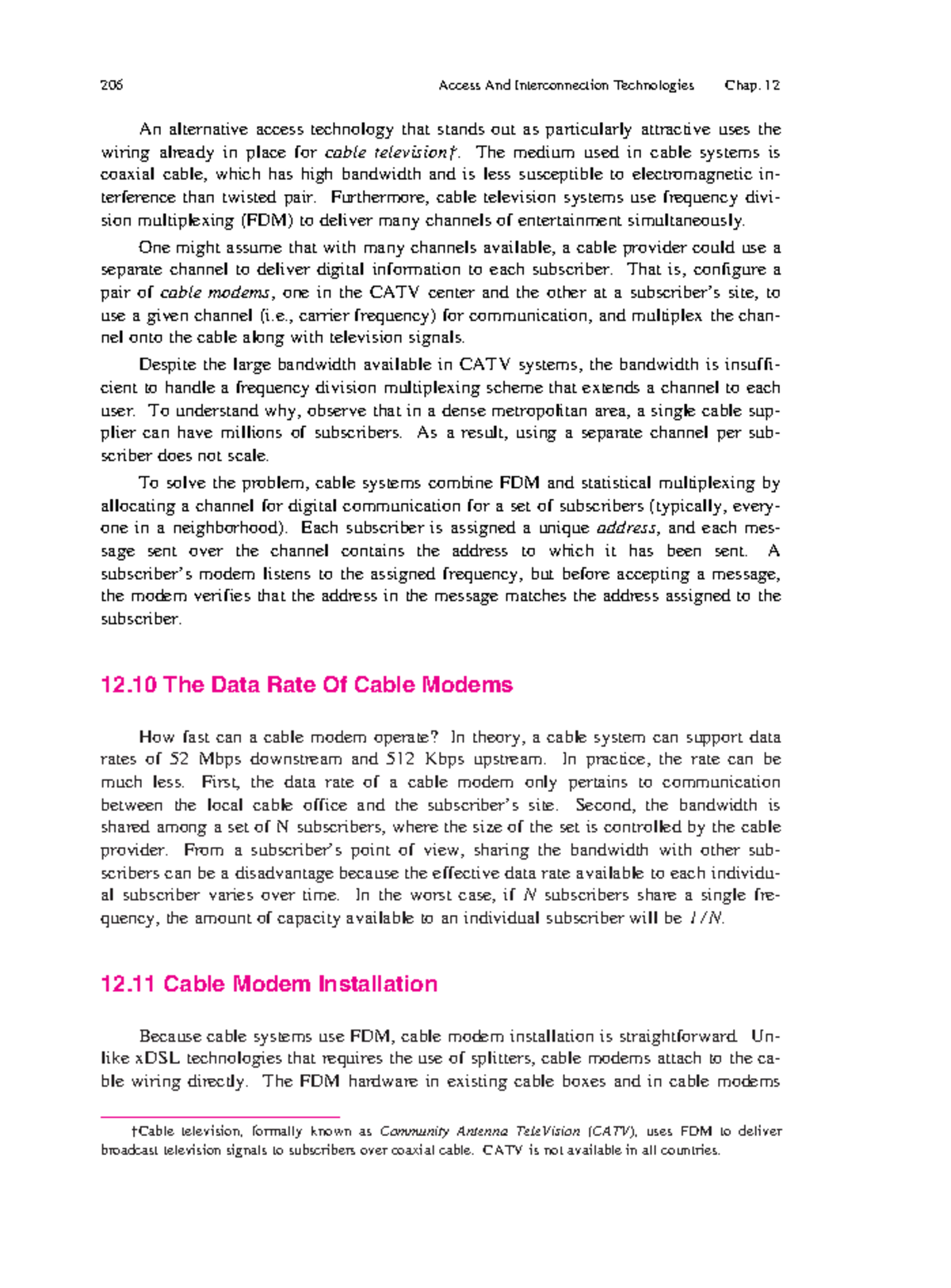 Computer Networks And Internets 206 Access And Interconnection