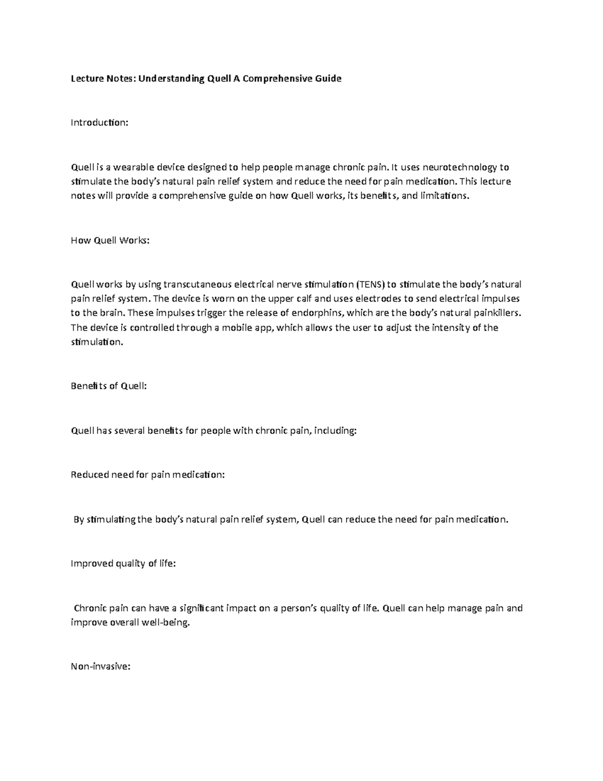 Lecture Notes: Understanding Quell A Comprehensive Guide - Lecture ...